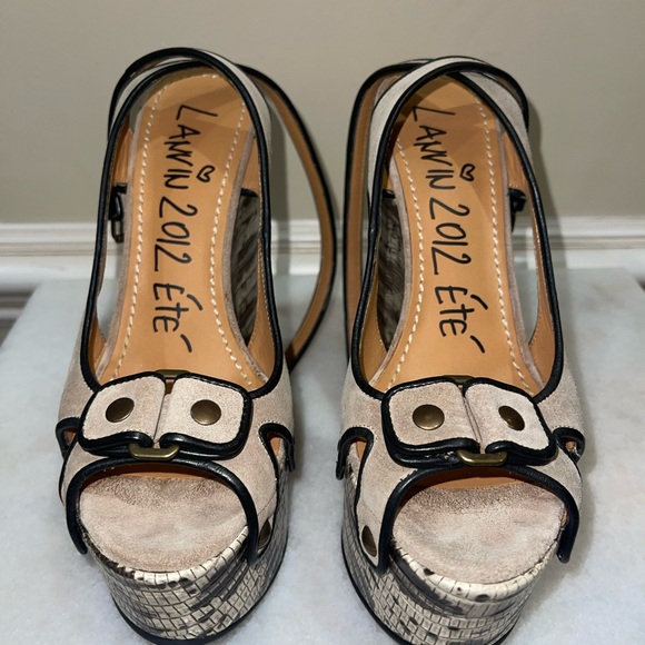 Lanvin | Shoes | Lanvin 22 T Limited Edition Snakeskin Python Platform ...